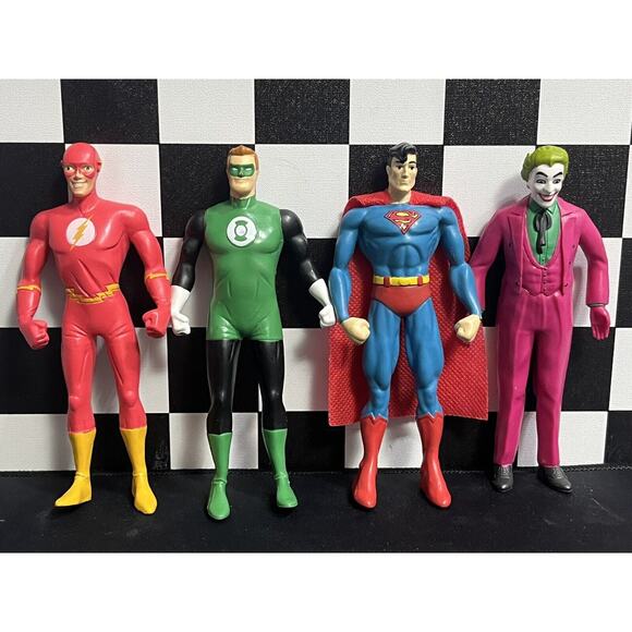 DC Comics | Toys | Dc Comics Lot Of 4 5 Bendable Figures Joker Superman ...